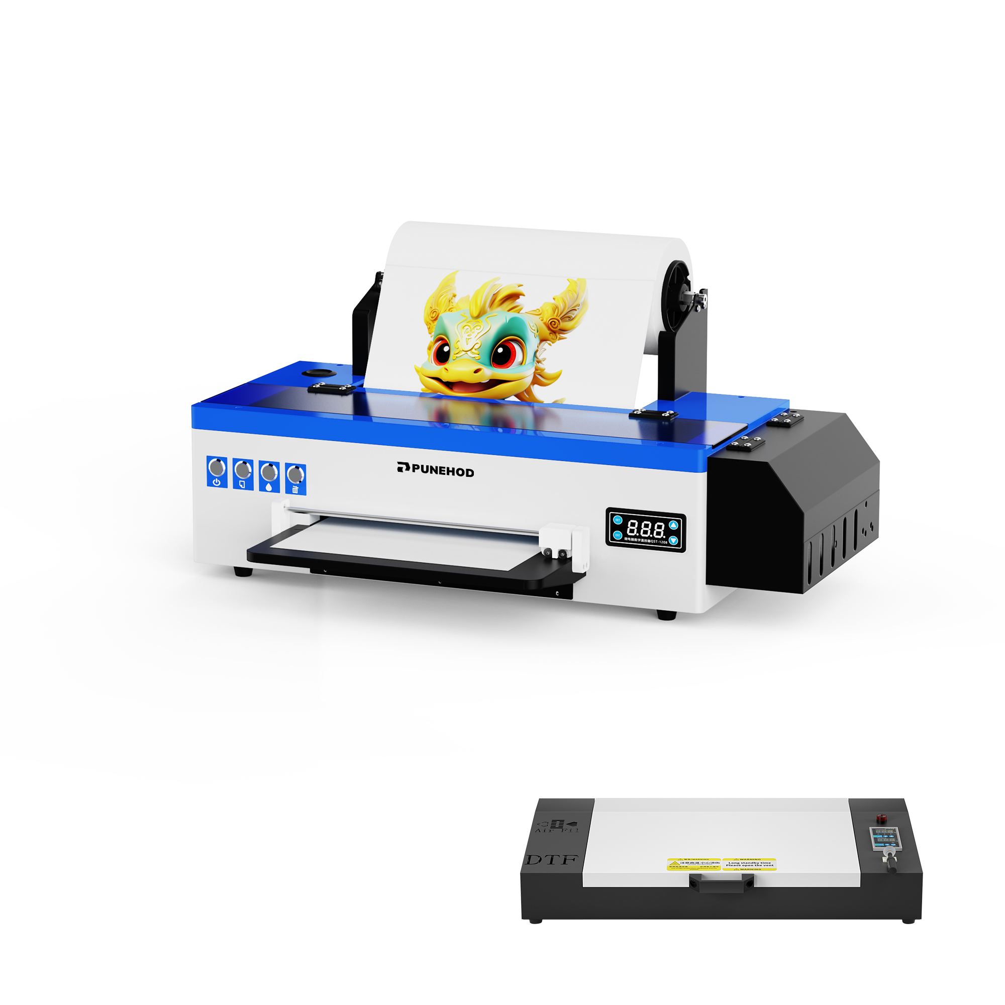 Punehod A3 L1800 Roll-Fed with Oven Direct to Film Printer,Multi-color ...