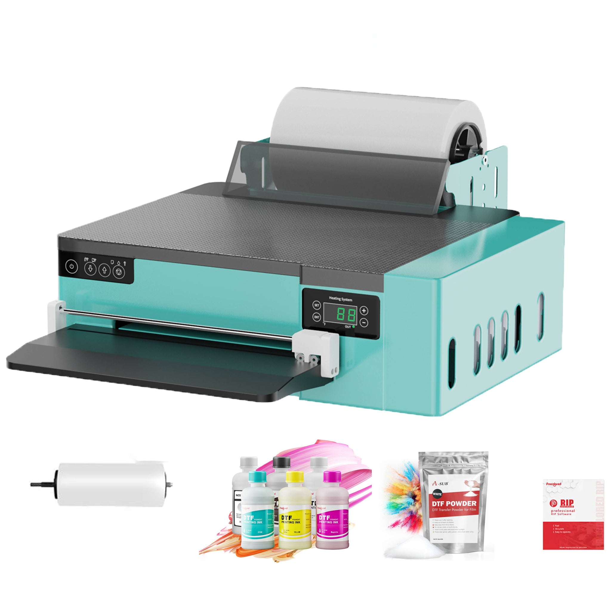 Punehod A4 XP600 DTF Printer, Full Color A4 Size DTF Printer,100% ...
